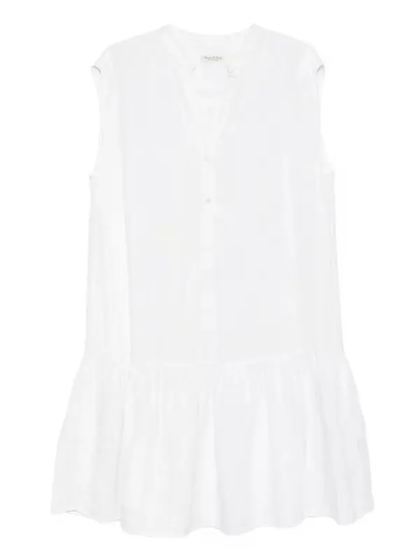 Marc O'polo V-neck Sleeveless Mini Dress - White