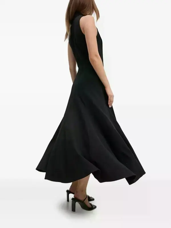 SANDRO FERRONE High-neck Flared Dress