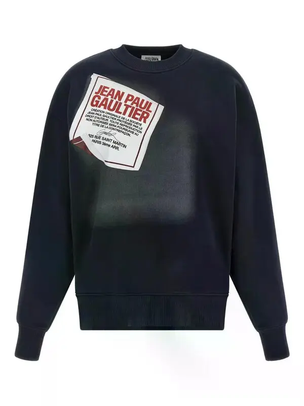 JEAN PAUL GAULTIER Label-print Cotton Sweatshirt
