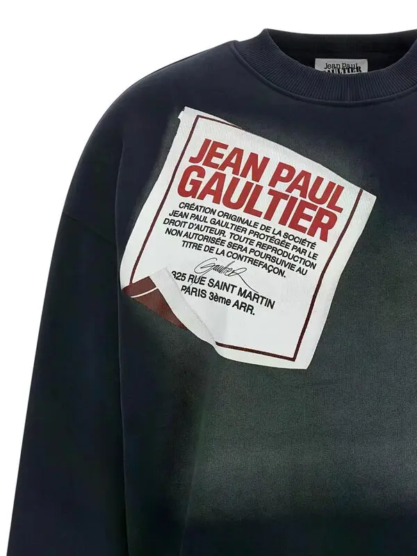 JEAN PAUL GAULTIER Label-print Cotton Sweatshirt