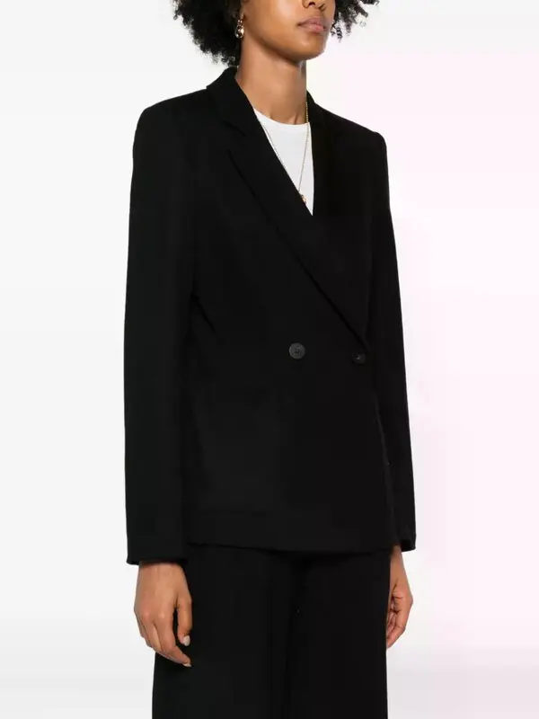 Harris Wharf London Double-breasted Blazer - Black