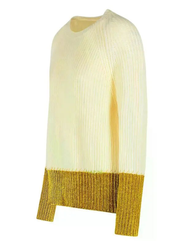Marni Ribbed Contrast-hem Sweater