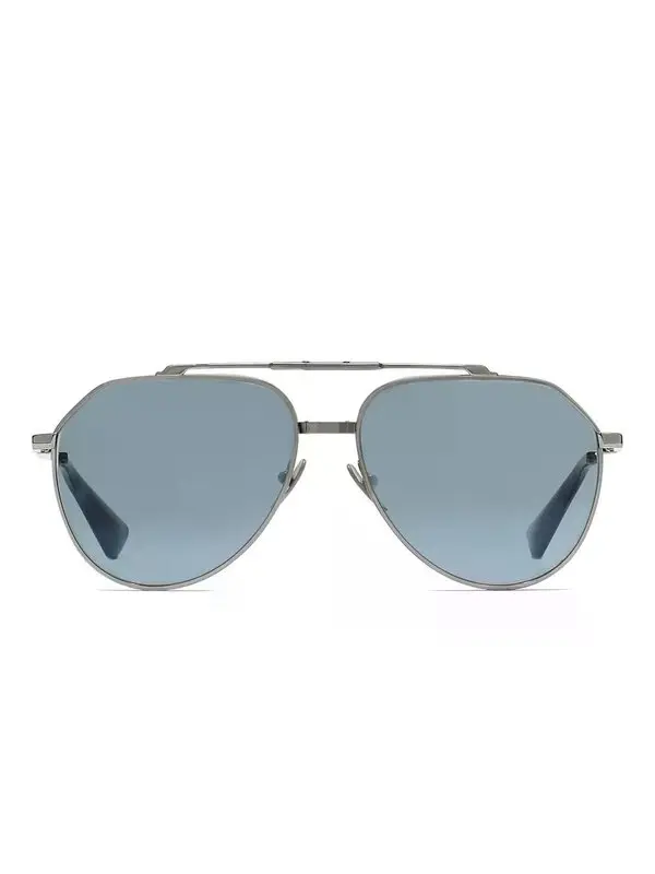 Dolce & Gabbana Stefano Pilot-frame Sunglasses - Silver