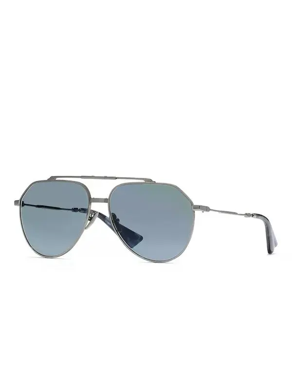Dolce & Gabbana Stefano Pilot-frame Sunglasses - Silver
