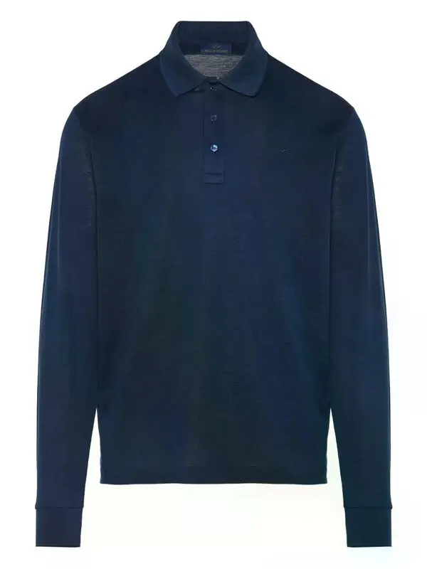 Paul & Shark Long-sleeve Polo Shirt - Blue