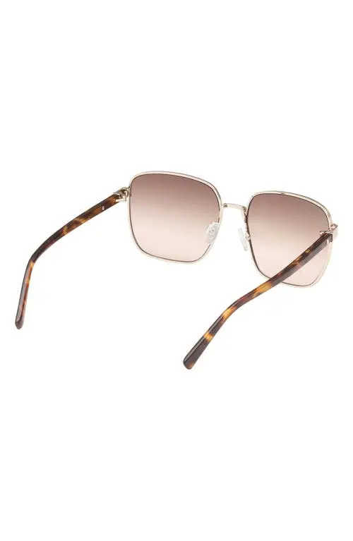 Abercrombie 58mm Square Sunglasses - Gold/brown Beige Gradient