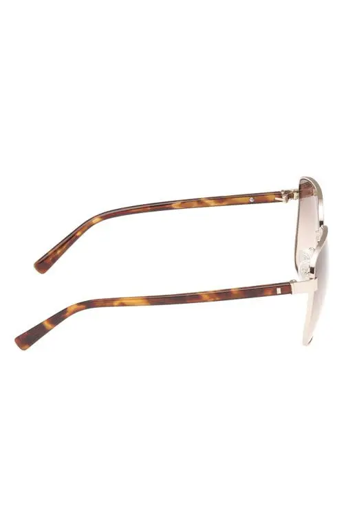 Abercrombie 58mm Square Sunglasses - Gold/brown Beige Gradient