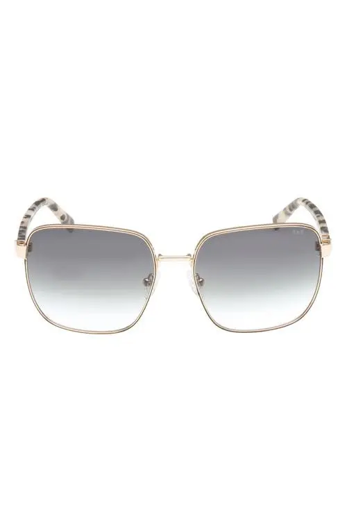 Abercrombie 58mm Square Sunglasses - Gold/smoke Gradient Lens