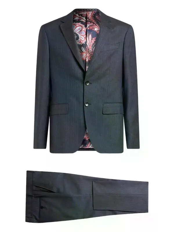 Etro Pinstripe Suit - Blue