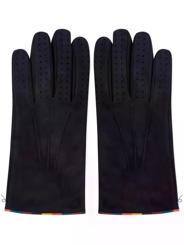 Paul Smith Artist Stripe Gloves - Blue