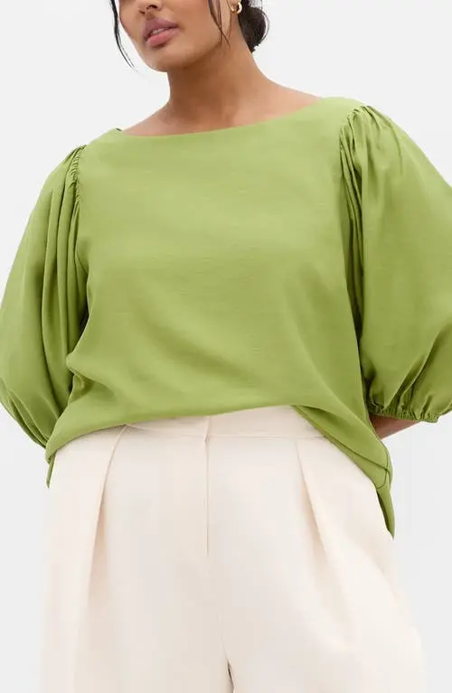 City Chic Emmy Puff Sleeve Top
