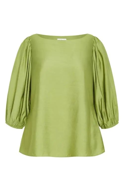 City Chic Emmy Puff Sleeve Top