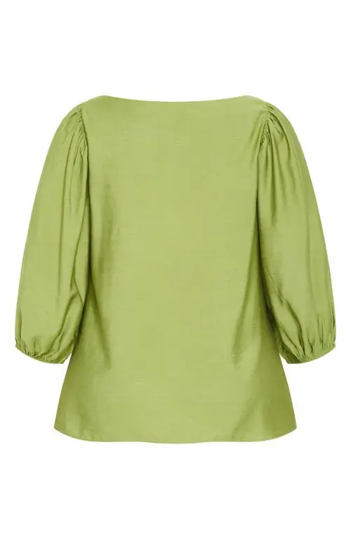 City Chic Emmy Puff Sleeve Top