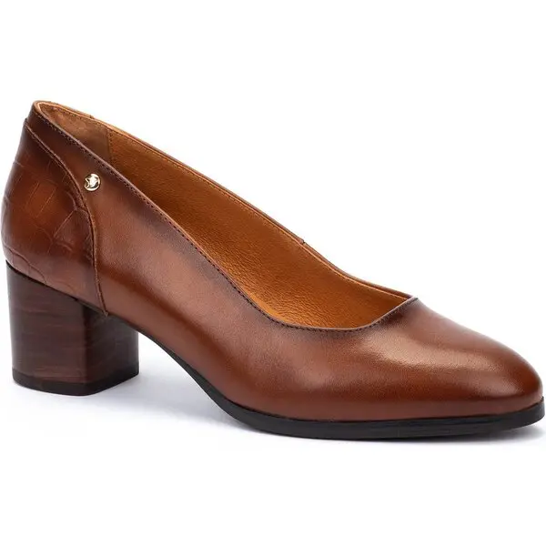 Pikolinos Calafat Leather Pump - Cuero