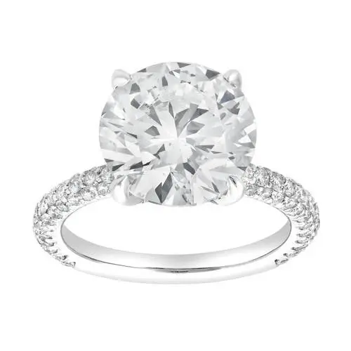 LUVMYJEWELRY Lyanna 14k Gold Lab Grown Diamond Engagement Ring - 14k White Gold