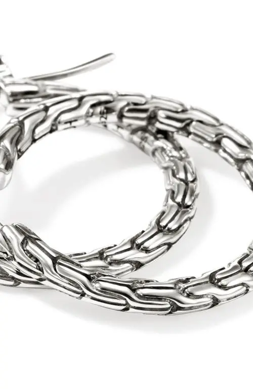 John Hardy Jh Essential Hoop Earrings - Silver