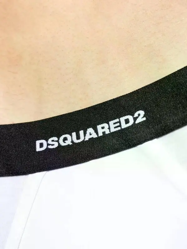 Dsquared2 Logo-waistband Briefs - White
