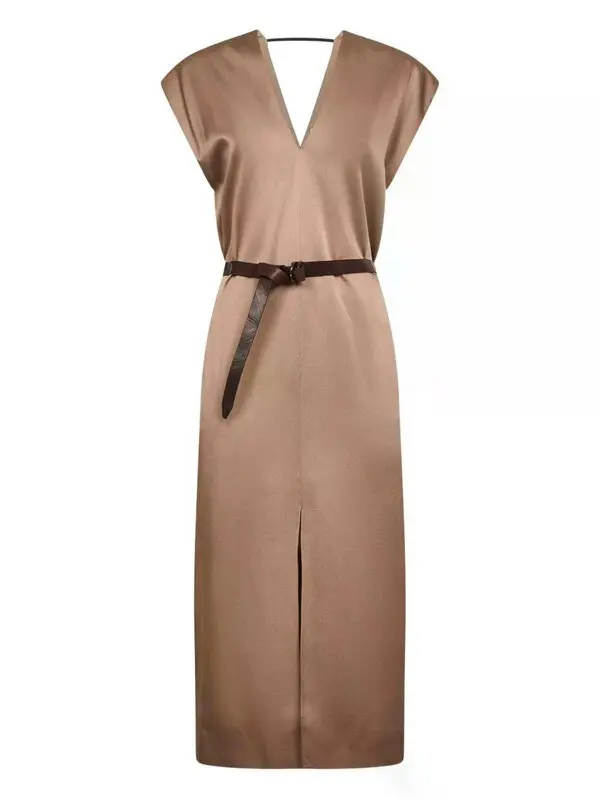 princess polly baby blue dress Belted Midi Dress