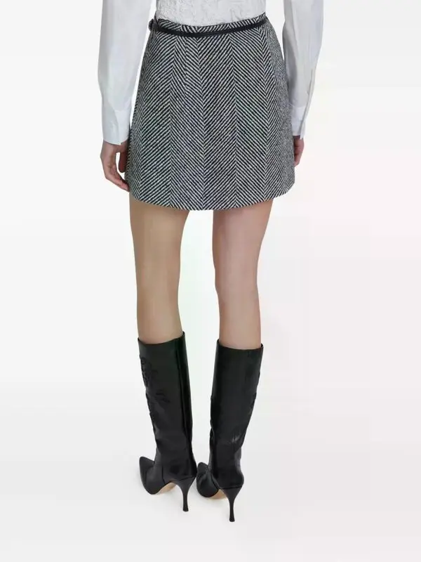 Ermanno Scervino Herringbone-pattern Mini Skirt