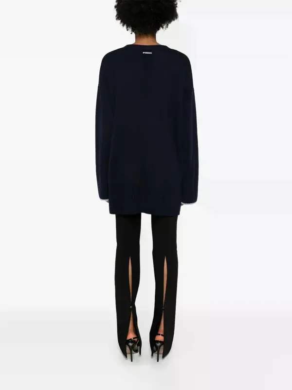 Pinko Button-up Cardigan With Patch Pockets - Blue