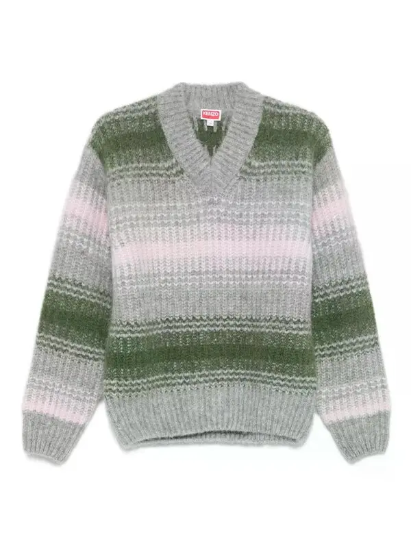 Kenzo Striped V-neck Sweater