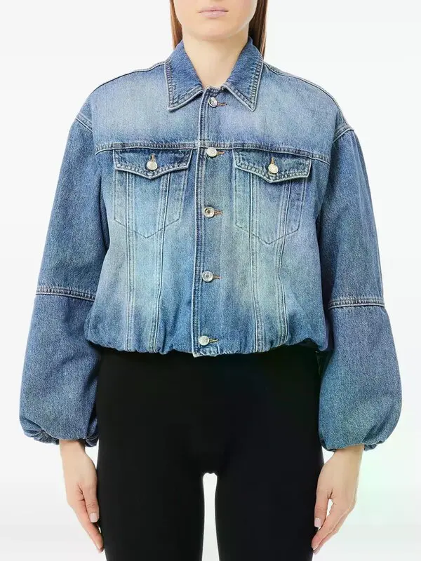 Liu Jo Balloon-sleeve Denim Jacket - Blue