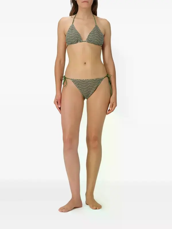 MC2 SAINT BARTH Textured Tie-side Bikini Bottom