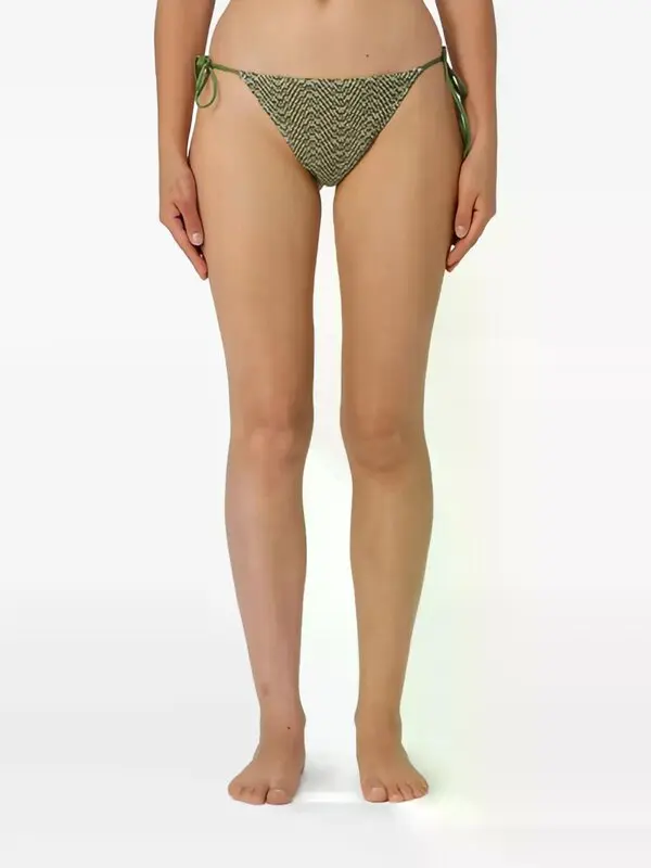 MC2 SAINT BARTH Textured Tie-side Bikini Bottom