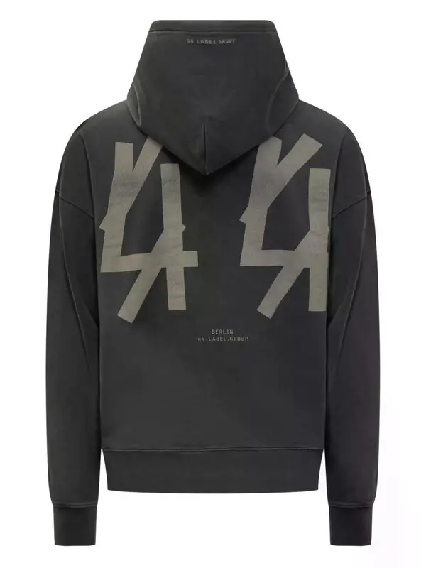44 LABEL GROUP Logo-print Hoodie - Black