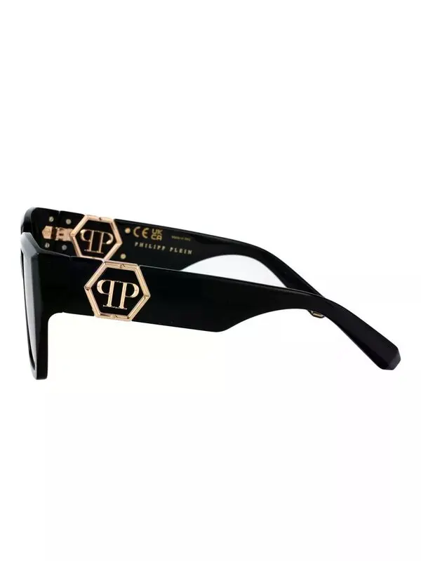 Philipp Plein Logo-detail Sunglasses - Black