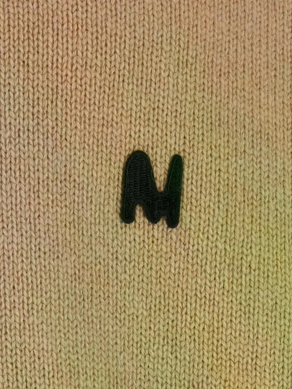 MSGM Logo-embroidered Crew-neck Sweater - Neutrals