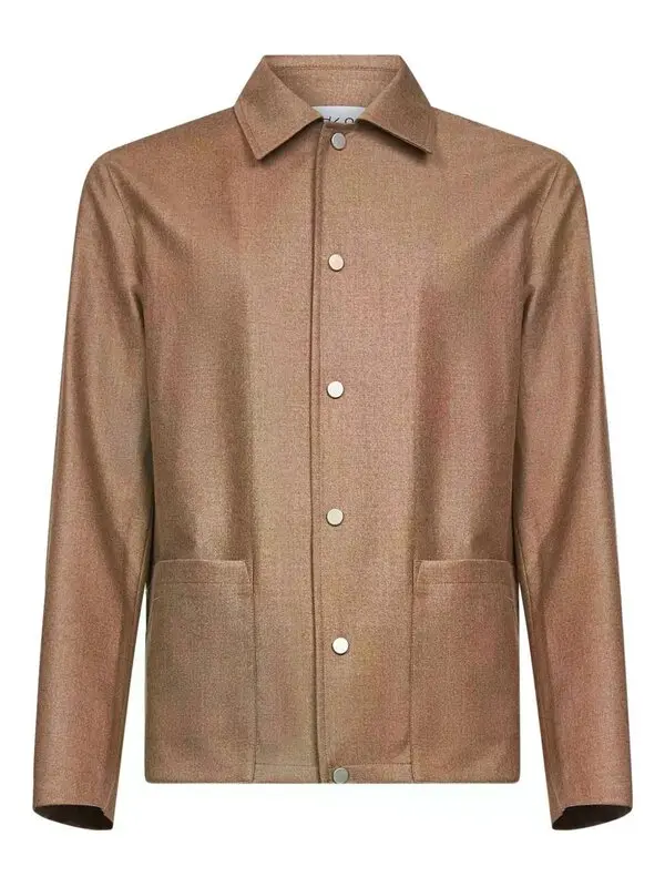 D4.0 Snap-button Patch-pocket Jacket - Neutrals
