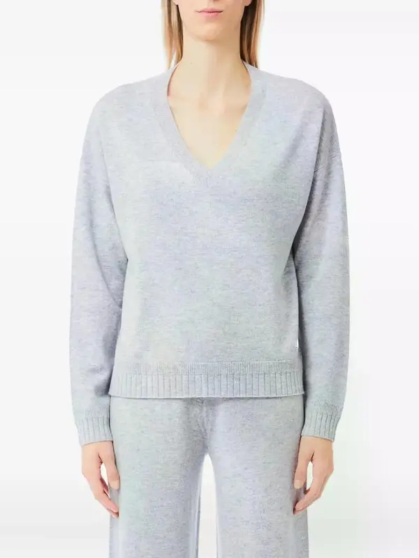 Liu Jo V-neck Ribbed Hem Sweater