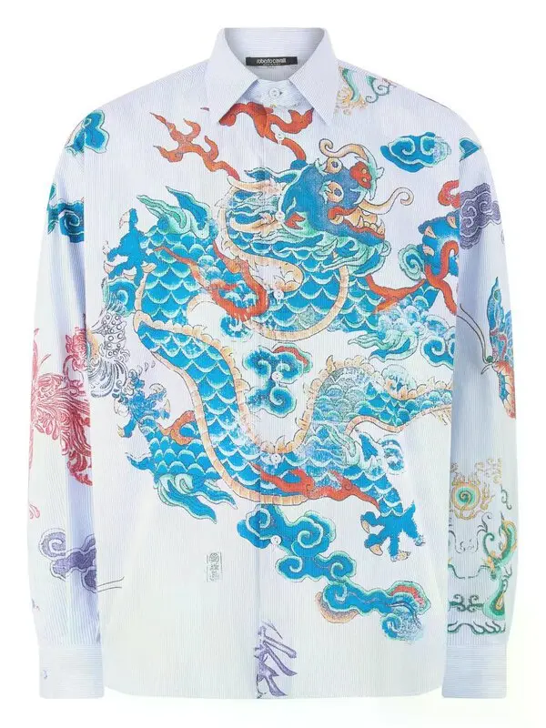 Roberto Cavalli Dragon-print Shirt
