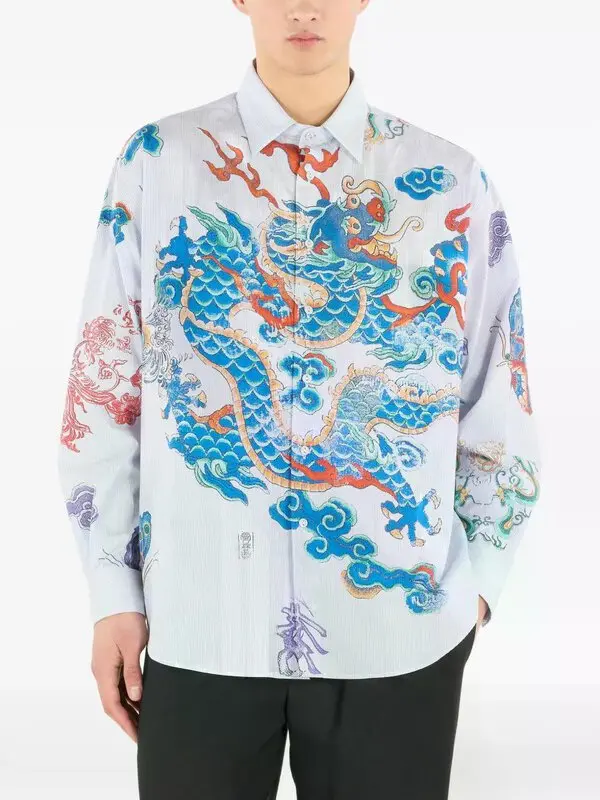 Roberto Cavalli Dragon-print Shirt