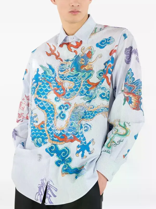 Roberto Cavalli Dragon-print Shirt