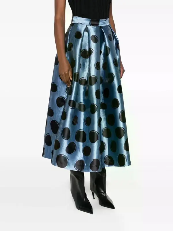 LUNATICA MILANO Pleated Maxi Skirt