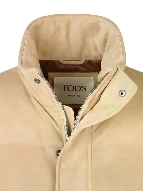 TOD'S Leather Quilted Jacket