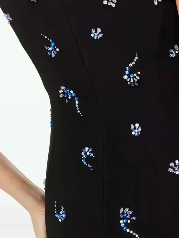 Jenny Packham Embellished Cap-sleeve Midi Dress