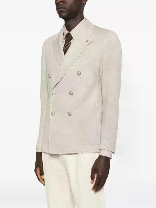 Tagliatore Double-breasted Jacket With Patch Pockets
