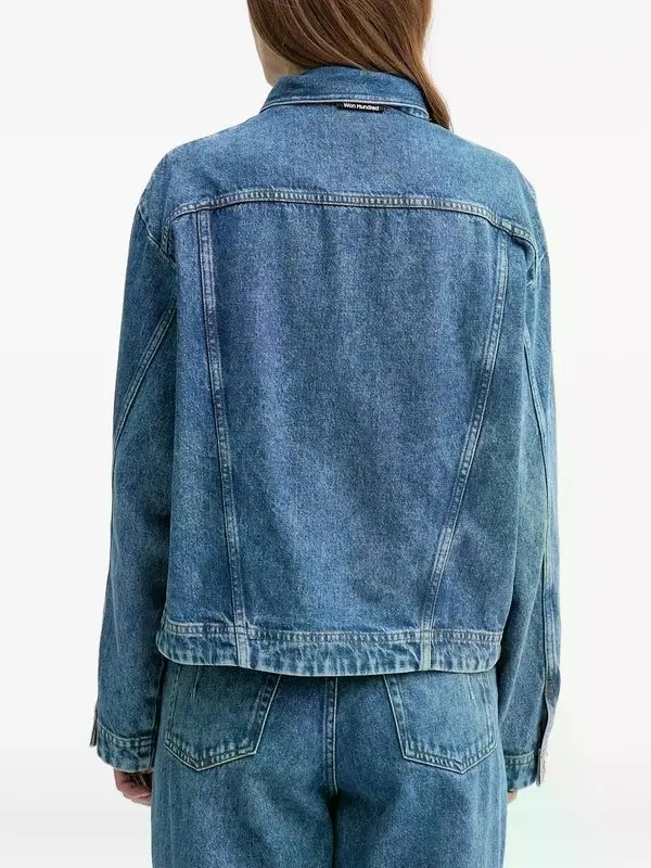 WON HUNDRED Kirsten Asymmetrical Denim Jacket