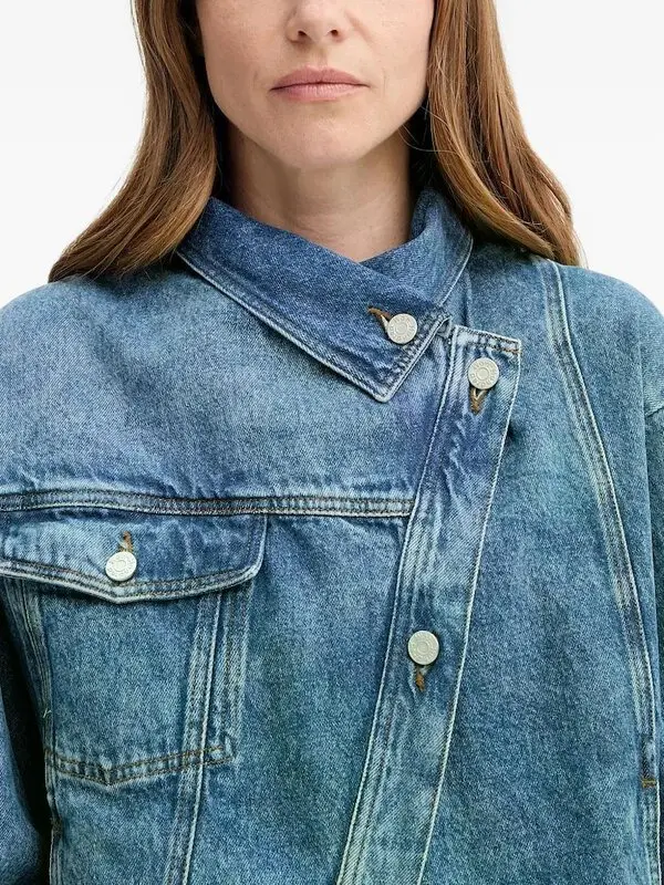 WON HUNDRED Kirsten Asymmetrical Denim Jacket