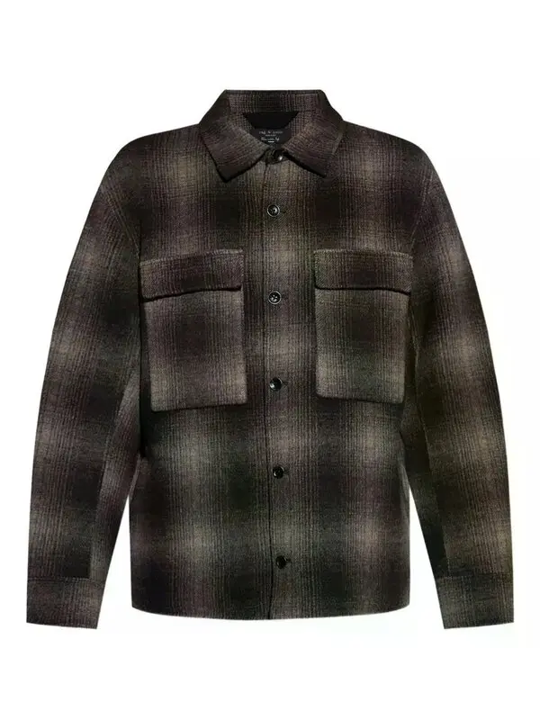 Rag & Bone Plaid Chest-pocket Overshirt