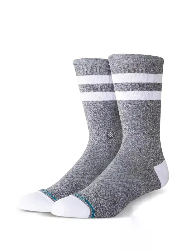 Stance Stripe-detail Crew Socks - Grey
