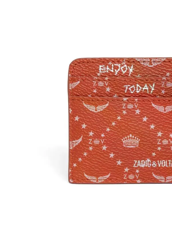 Zadig&Voltaire Monogram Star-print Cardholder