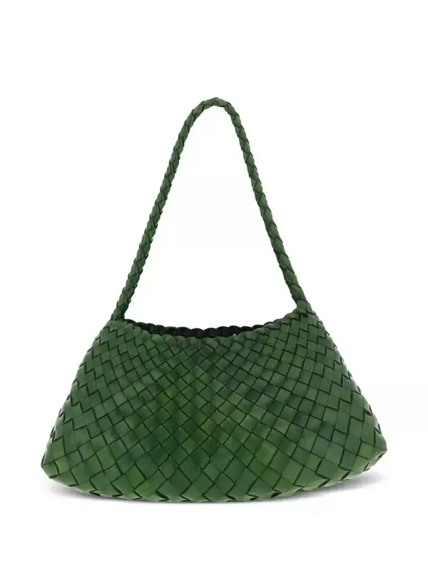 Dragon Diffusion Rosanna Interwoven Leather Tote Bag - Green