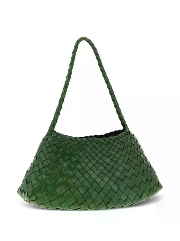 Dragon Diffusion Rosanna Interwoven Leather Tote Bag - Green