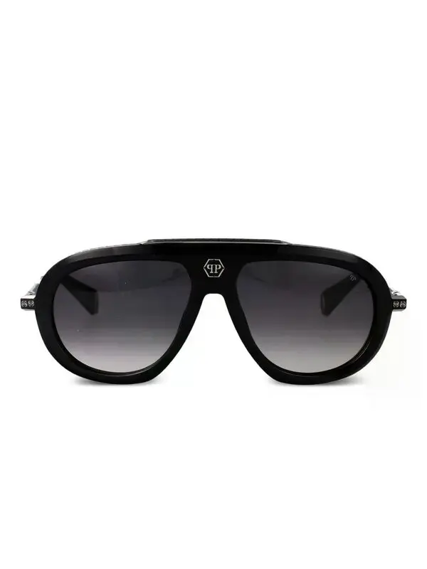 Philipp Plein Shield Sunglasses - Black