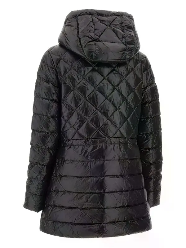 Mackage Diamond-quilted Hooded Coat - Black