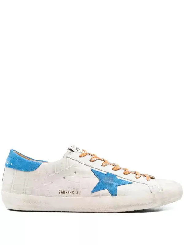 GOLDEN GOOSE Crocodile-effect Star Low-top Sneakers